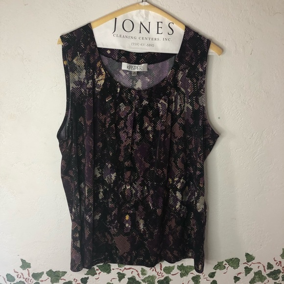 Kasper | Tops | Kasper Xl Snake Pattern Shirt | Poshmark